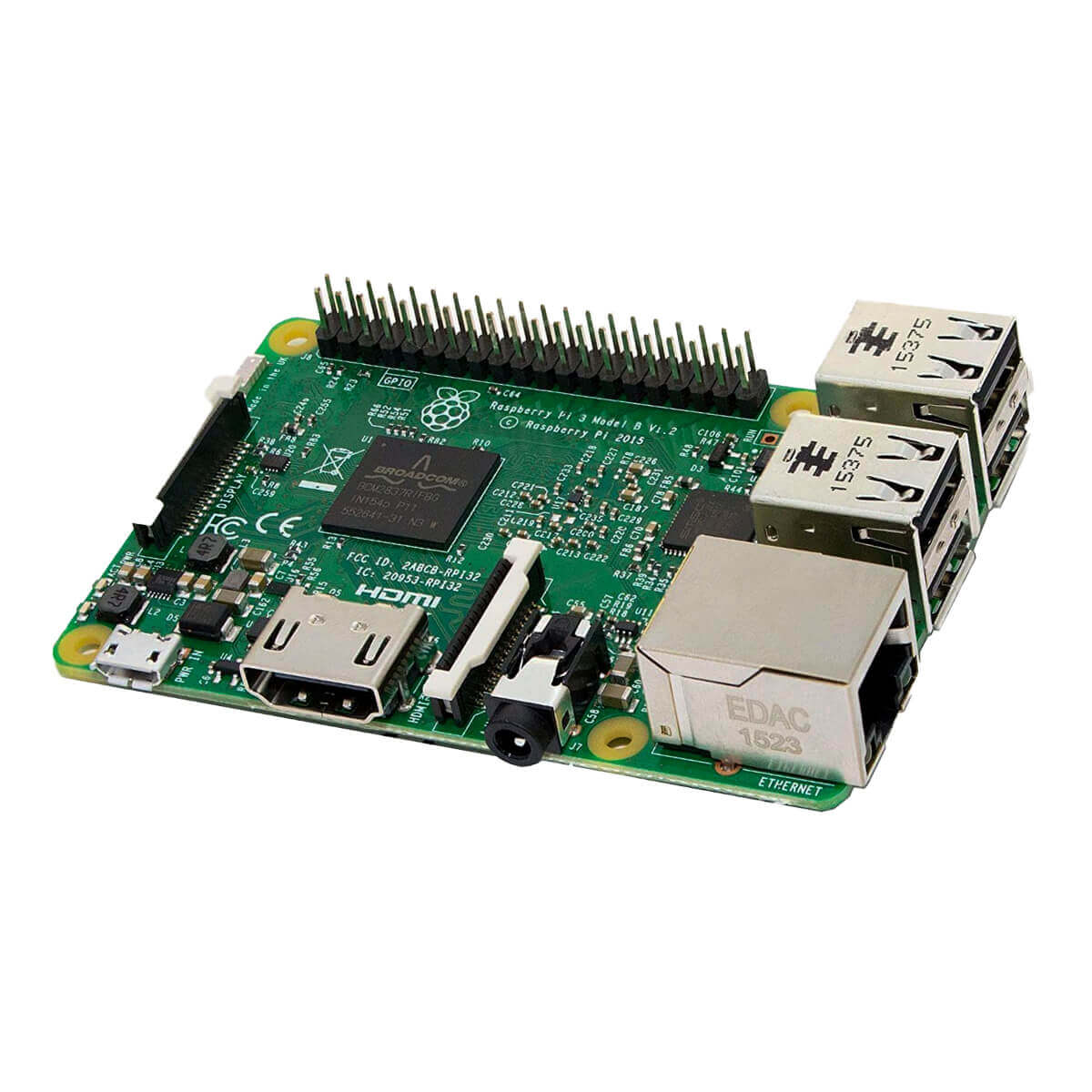 Raspberry Pi 3 Model B 1.2ghz 1gb Ram - Mini Pc - Original - Nav Stok ...