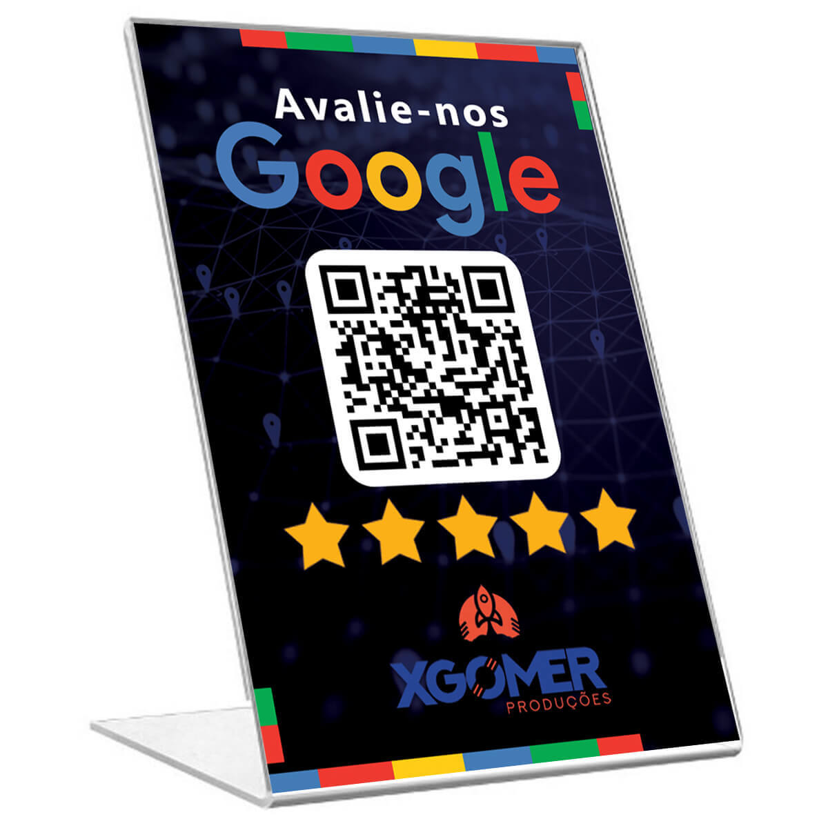 Placa de Avaliação Google Meu Negócio Personalizada - Nav Stok ...